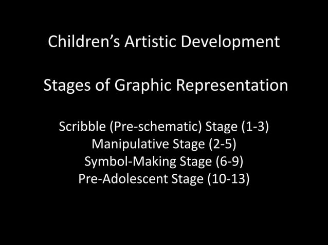 Children's Stages of Graphic Representation | PPTX
