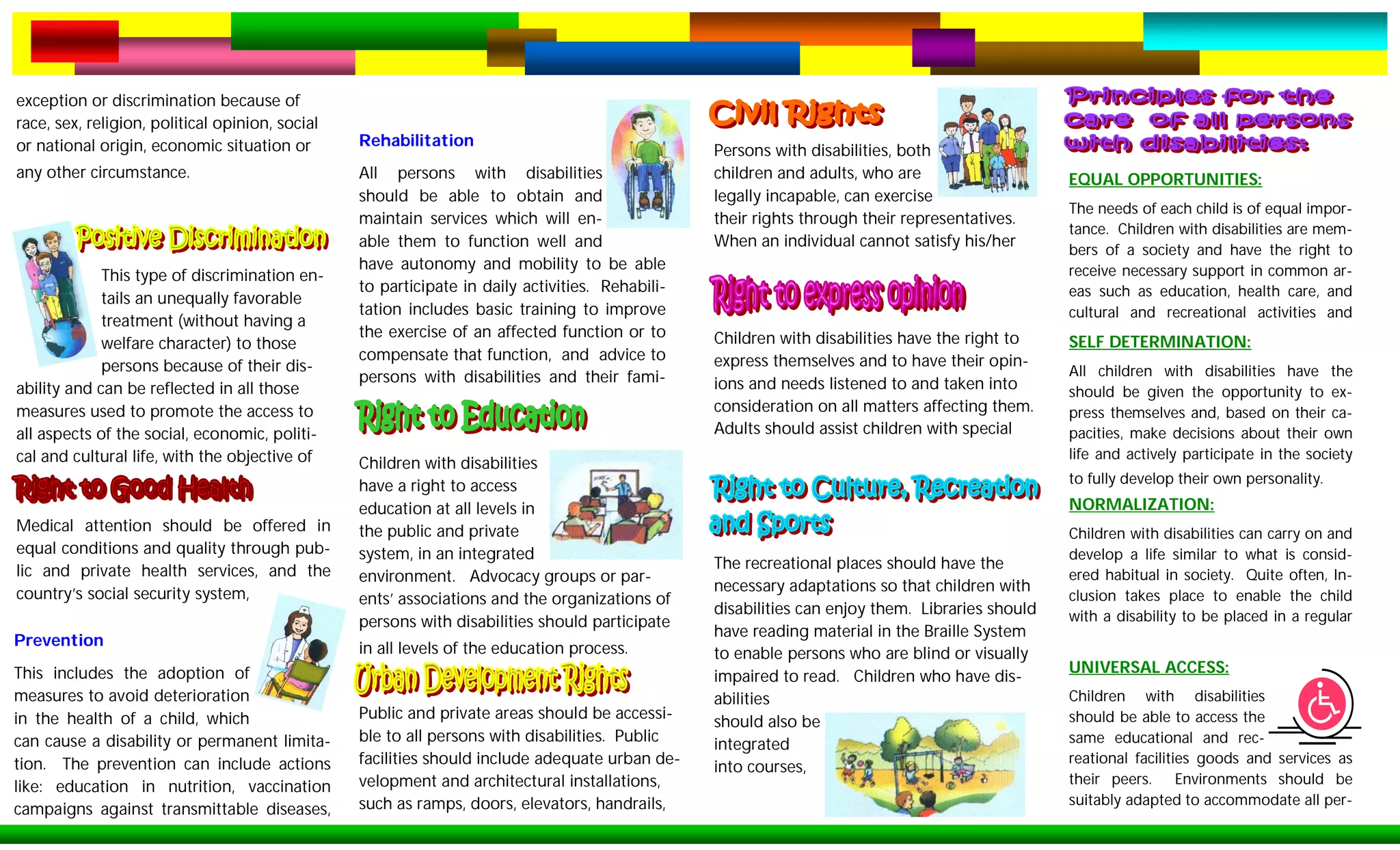 Children w disabilities pamphlet | PDF