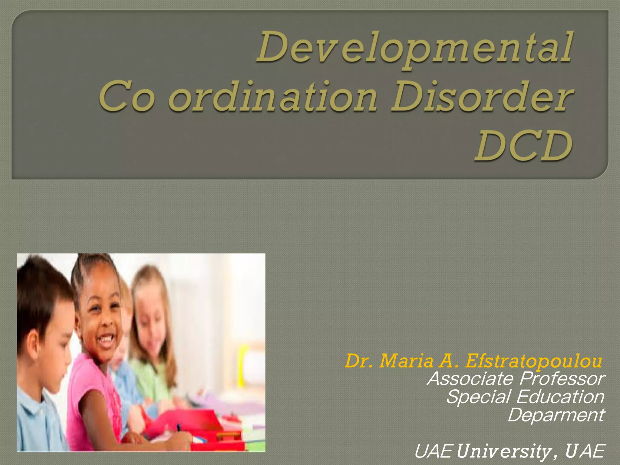 Children with developmental coordination disorders dcd | PDF