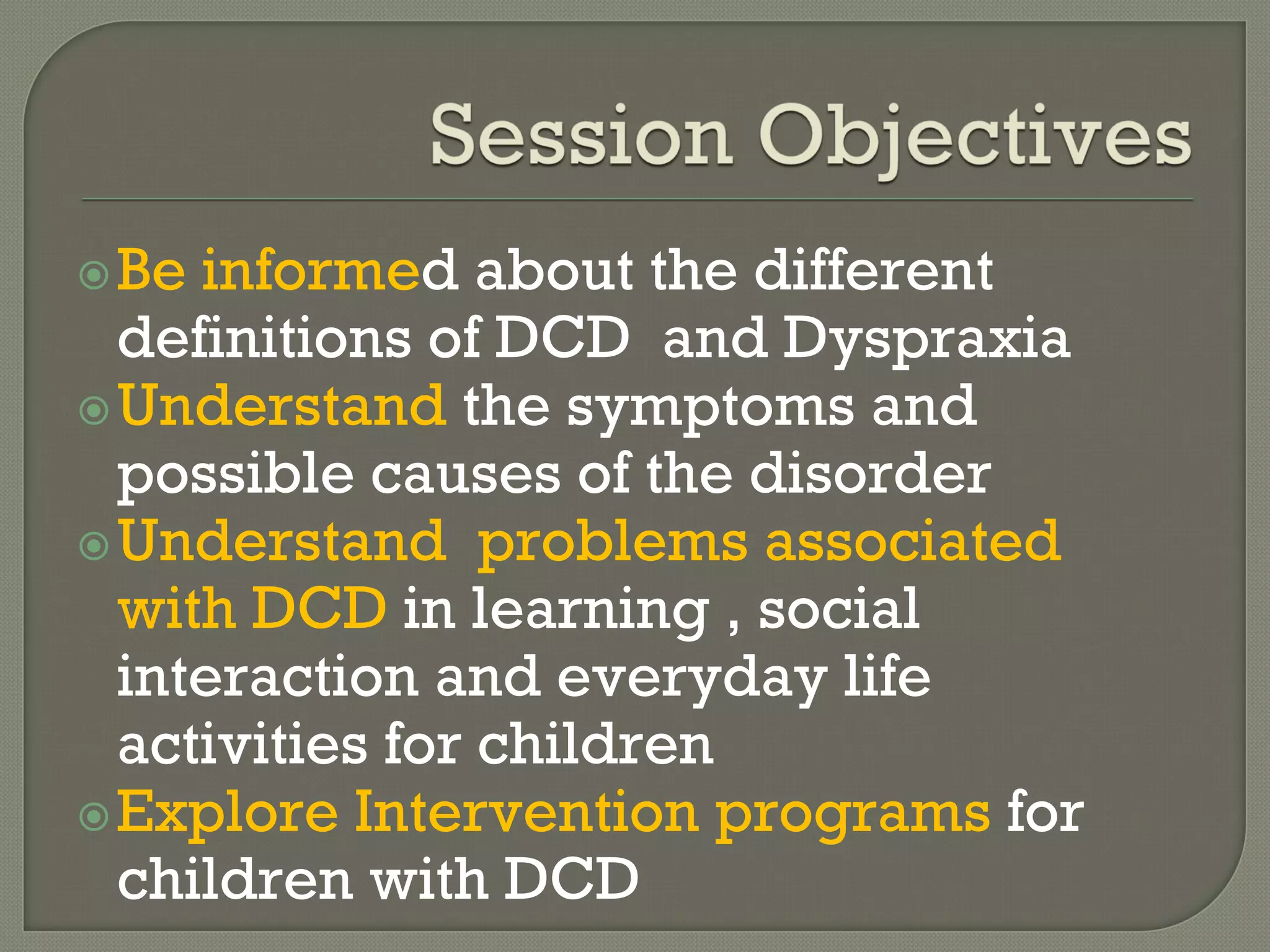 Children with developmental coordination disorders dcd | PDF