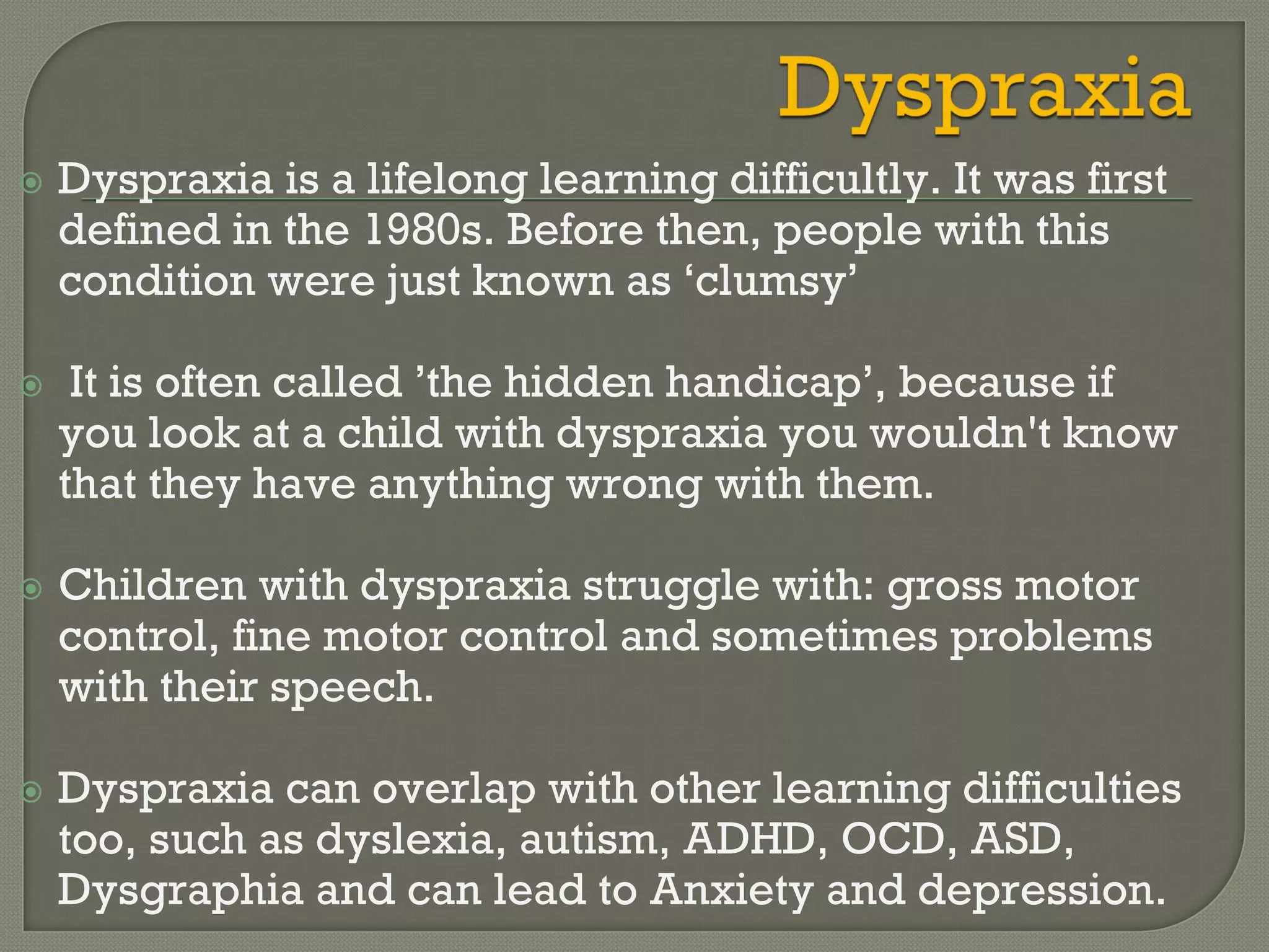 Children with developmental coordination disorders dcd | PDF