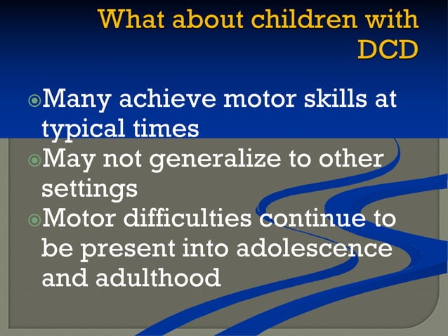 Children with developmental coordination disorders dcd | PDF