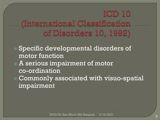 Children with developmental coordination disorders dcd | PDF