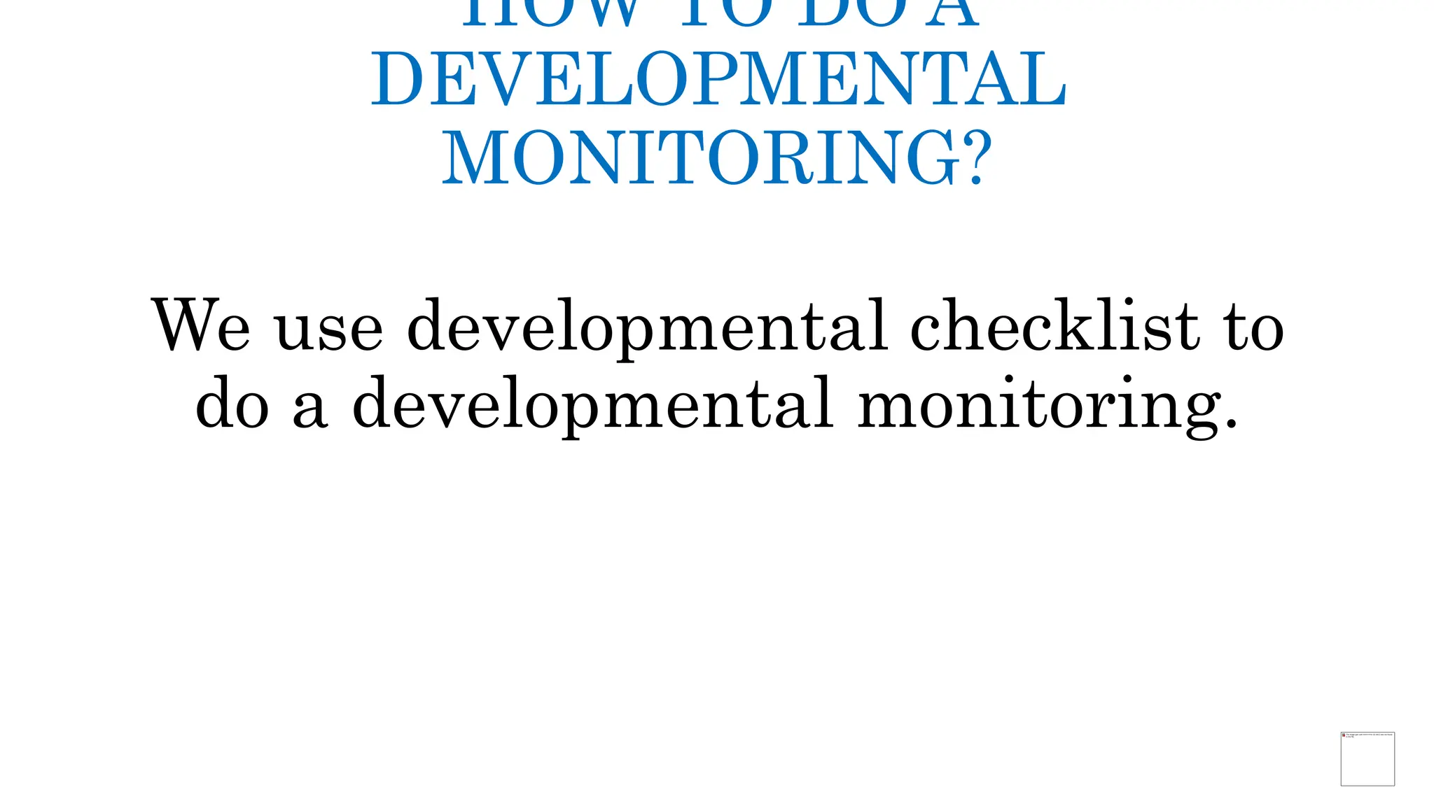 Children with development delays & the associated behaviours [Autosaved ...