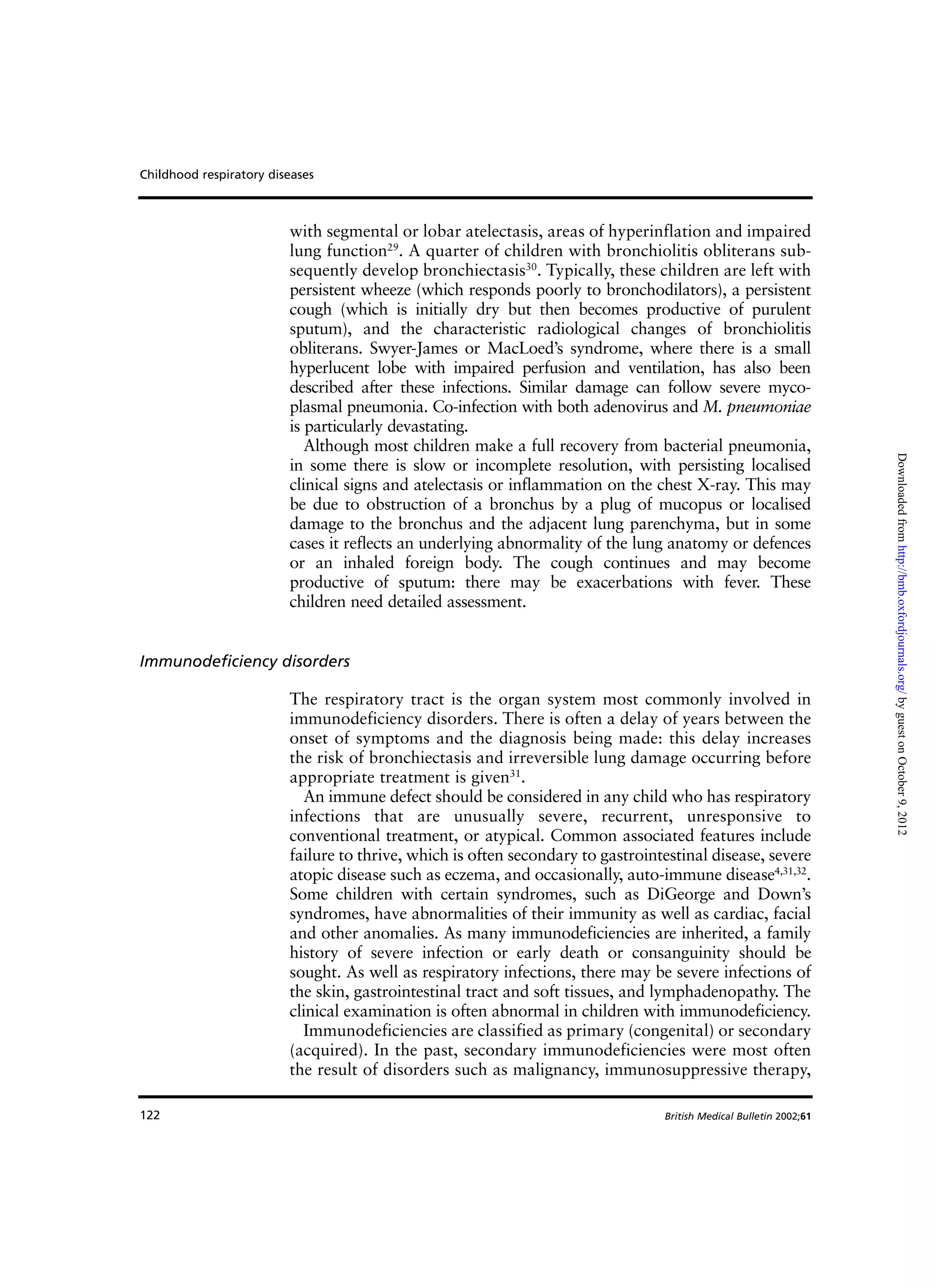 Children with recurrent chest infection | PDF