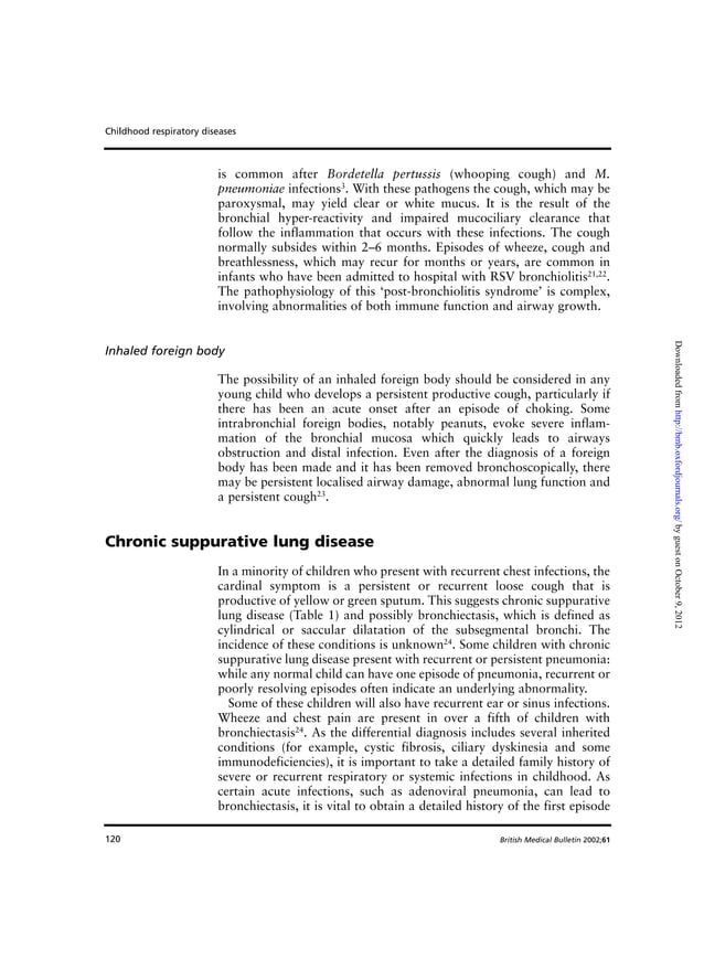 Children with recurrent chest infection | PDF
