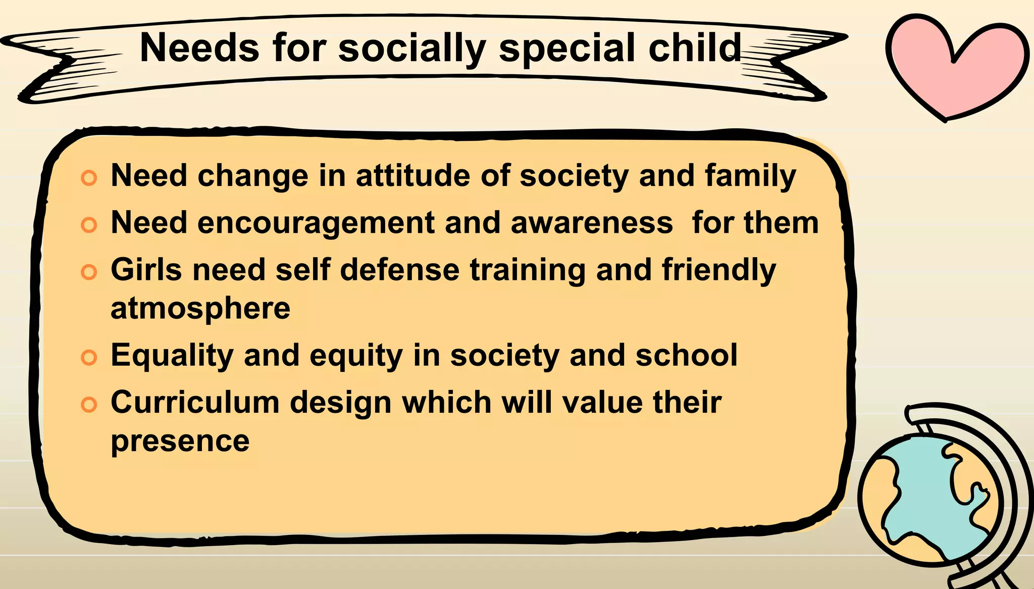 Children with special needs Inclusive Education | PPTX