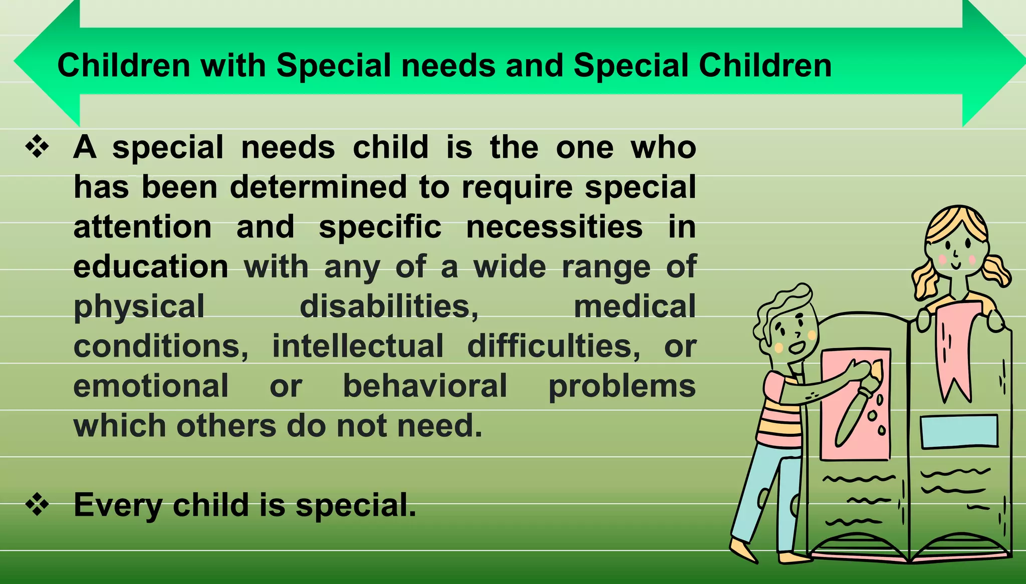 Children with special needs Inclusive Education | PPTX
