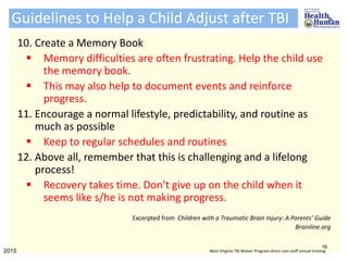 Children with Traumatic Brain Injury | PPTX