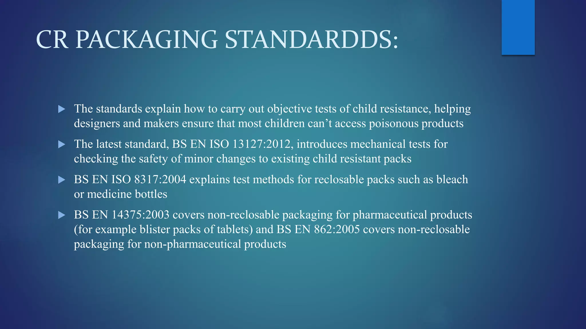 Child resistant packaging | PPTX