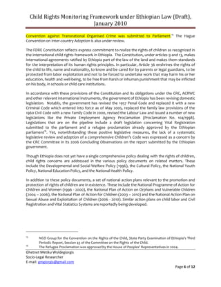 Child rights monitoring and enforcement mechanisms under ethiopian law ...