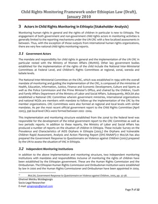 Child rights monitoring and enforcement mechanisms under ethiopian law ...