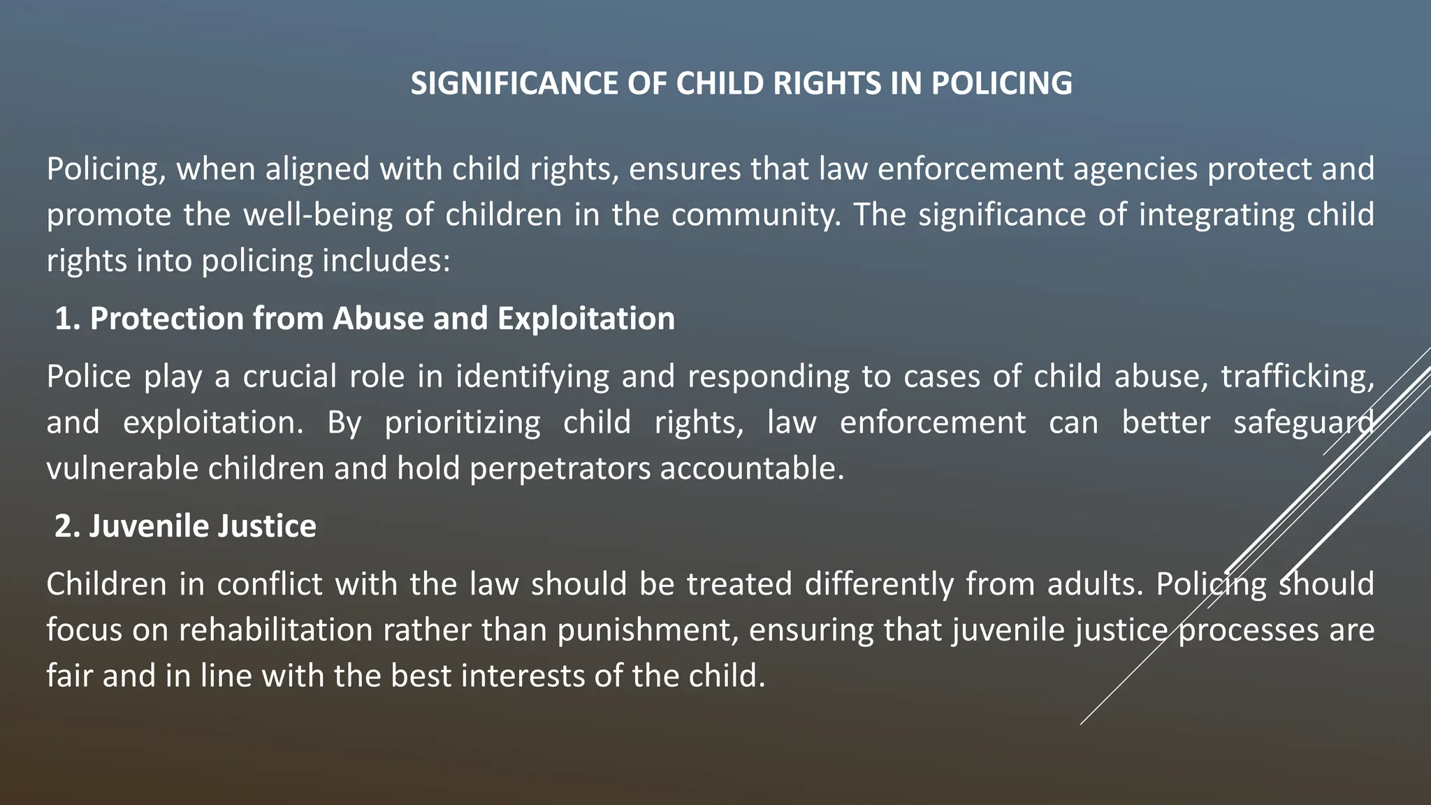 training for police officers on Child rights | PPTX