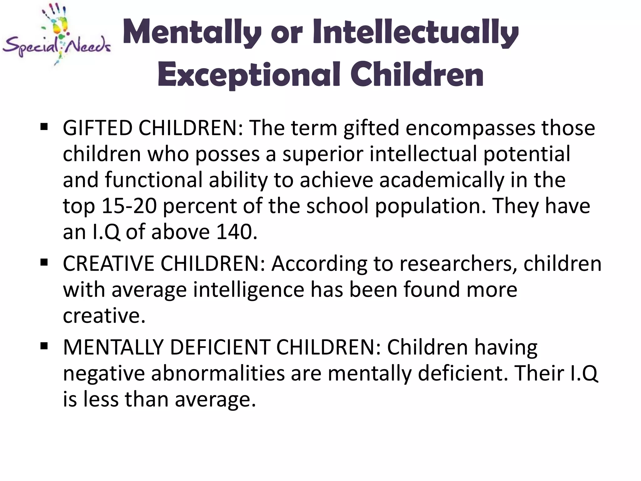 Child risk presentation exceptional children | PPT