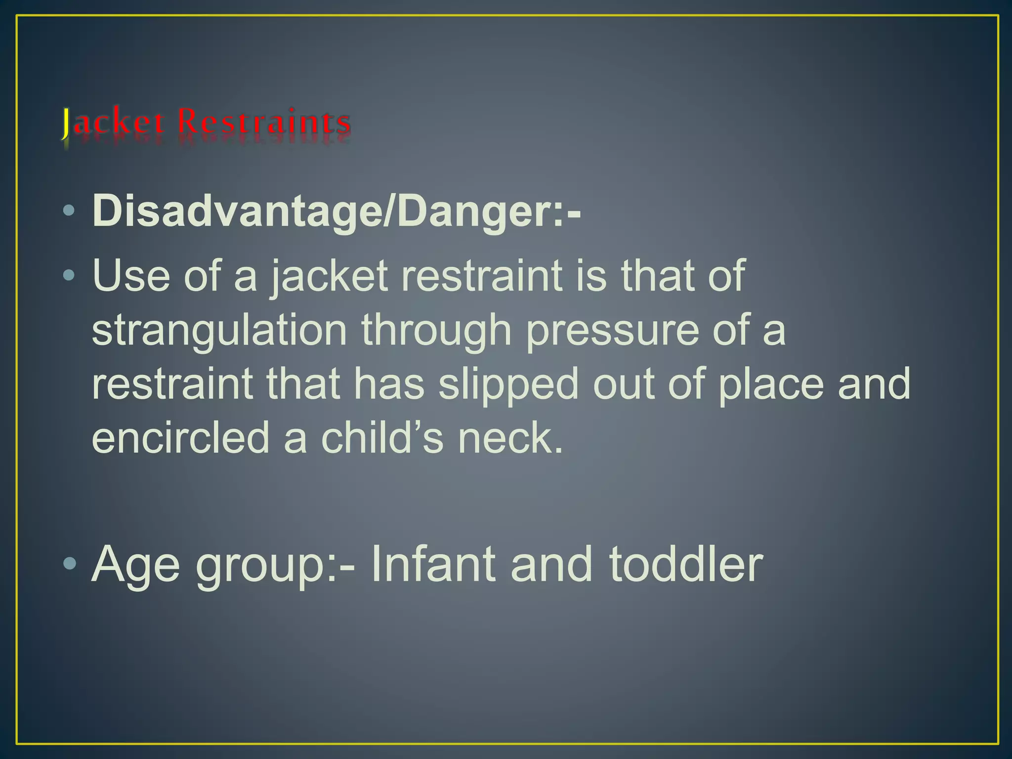 Child rrestraints | PPTX