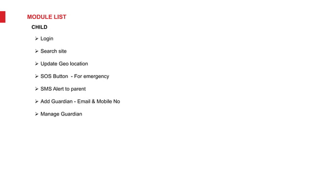 Child Safety monitoring system using php and mysql | PPTX