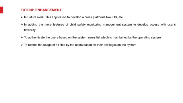 Child Safety monitoring system using php and mysql | PPTX