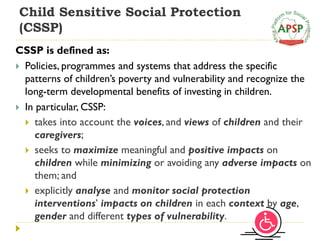 Child Sensitive Social Protection | PPT
