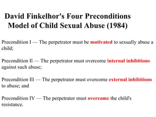 Child Sex Offenders: How They Select, Seduce, Maintain & Dump Victims ...