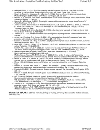 Child sexual abuse medscape | PDF