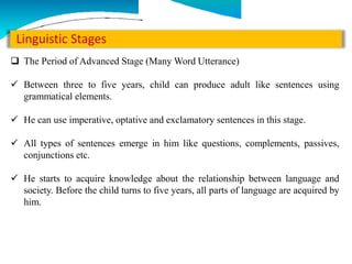 Child's first language acquisition | PPTX