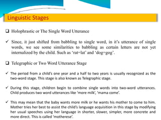 Child's first language acquisition | PPTX