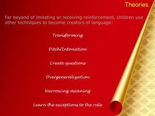 Child's language acquisition presentation | PPTX