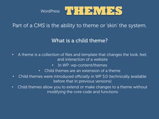 Child Themes and CSS in WordPress | PPT