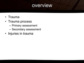 Trauma in children | PPT