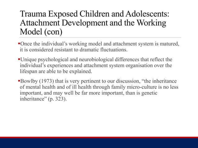Child trauma development, attachment and assessment | PPTX | Parenting ...