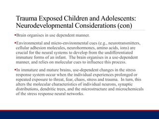 Child trauma development, attachment and assessment | PPTX