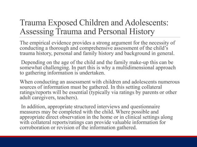 Child trauma development, attachment and assessment | PPTX | Parenting ...
