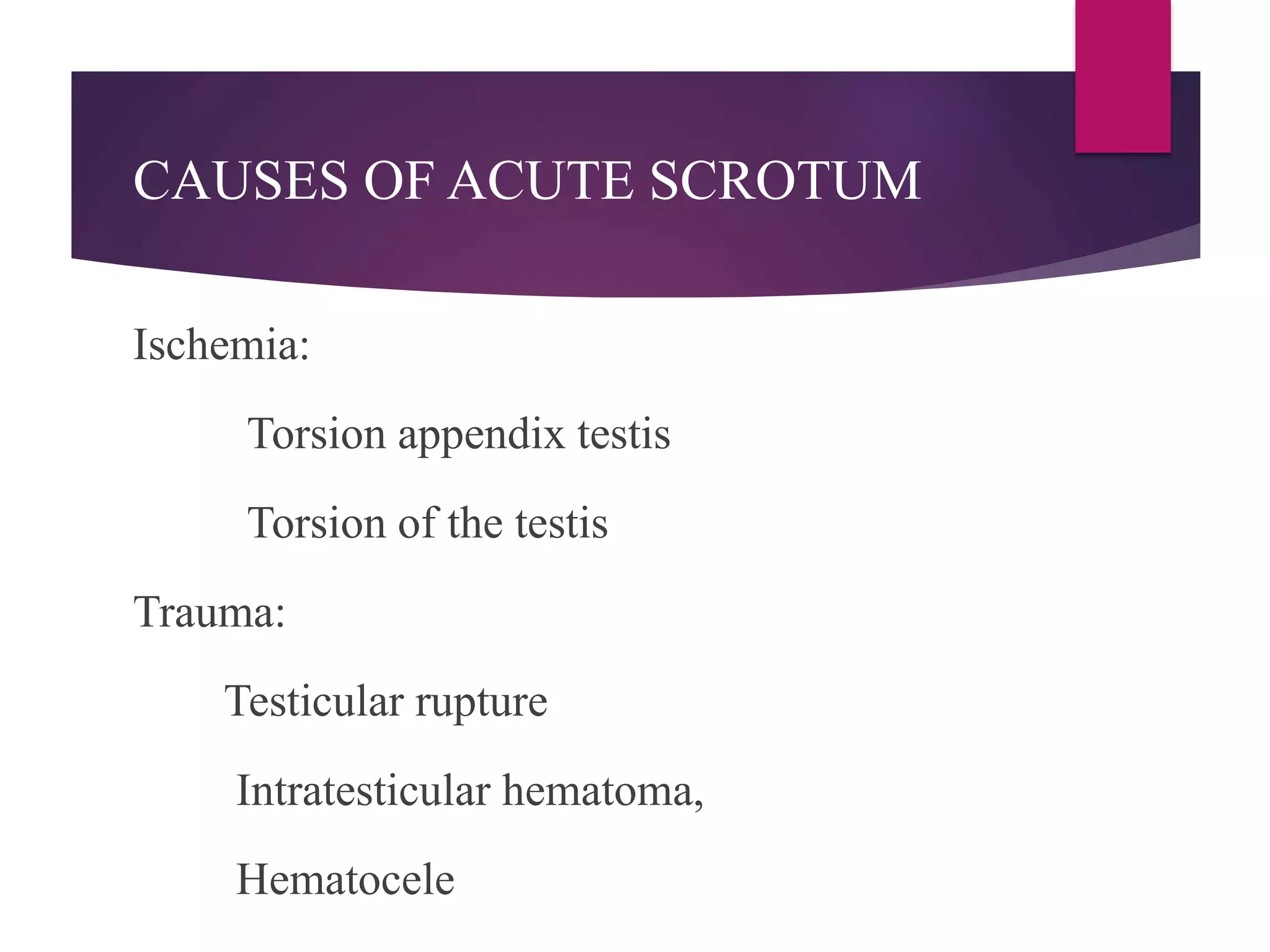 Child with acute scrotum | PPTX