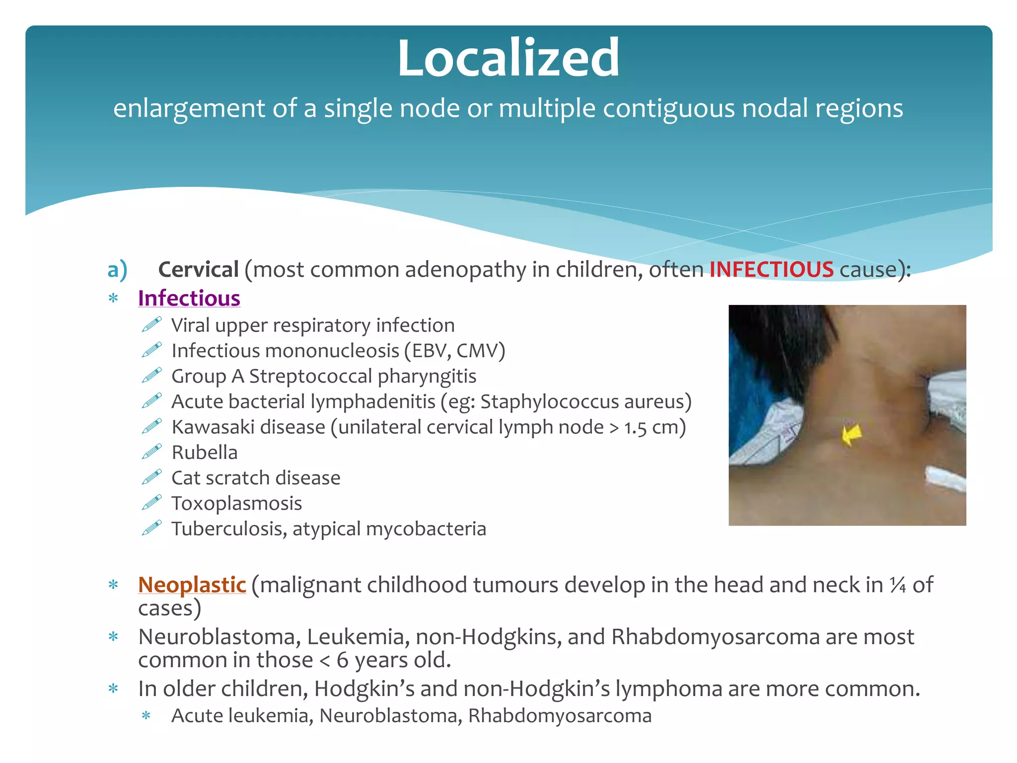 Child with lymphadenopathy | PPTX
