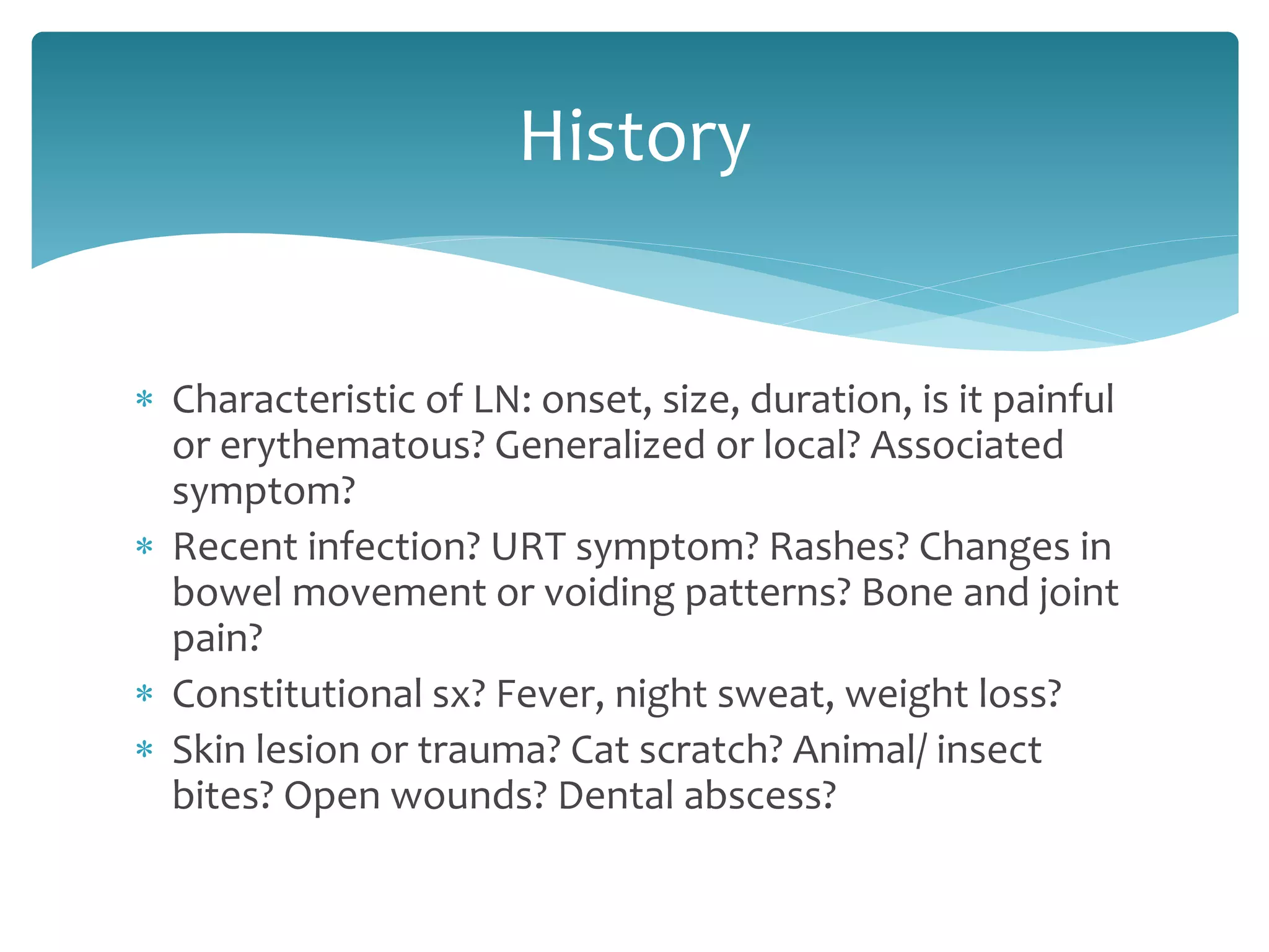 Child with lymphadenopathy | PPTX