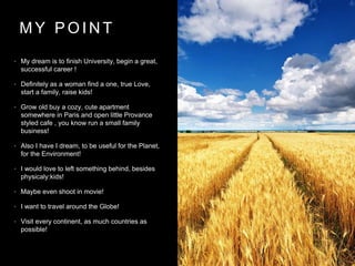 What do you think is the most important achievement in your life and ...