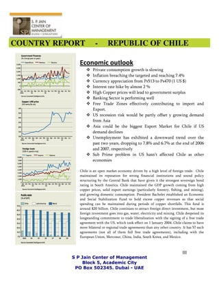 Chile Country Report Macroeconomics | PDF