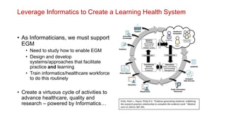 Peter Embi: Leveraging Informatics to Create a Learning Health System | PDF