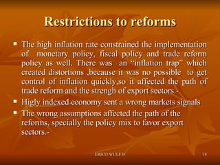 Chilean economy reforms:1975-2000 | PPT