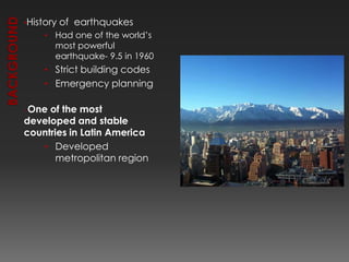 Chile earthquake communication analysis | PPTX