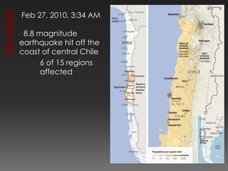 Chile earthquake communication analysis | PPTX