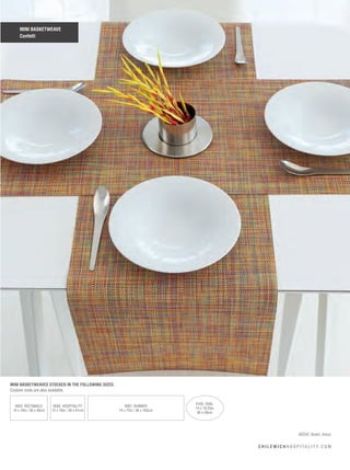 CHILEWICH HOSPITALITY COLLECTION INTRODUCTIONS 2013 | PPT