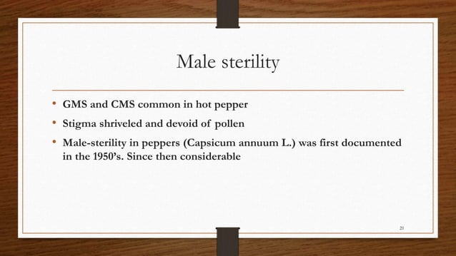 Chili, peppers taxonomy origin evolution male sterility,chilli species ...