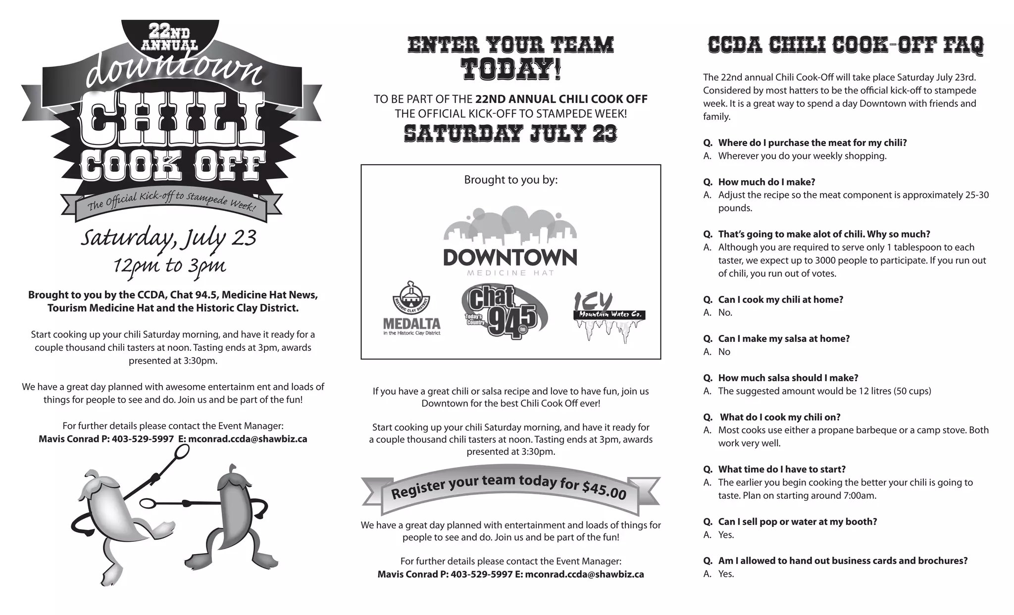 Chili cook off brochure | PPT