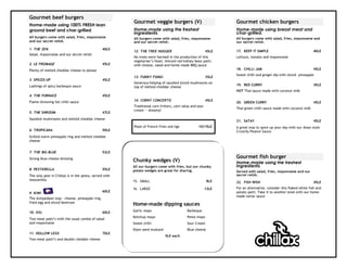 Chillax menu 2011 | PDF