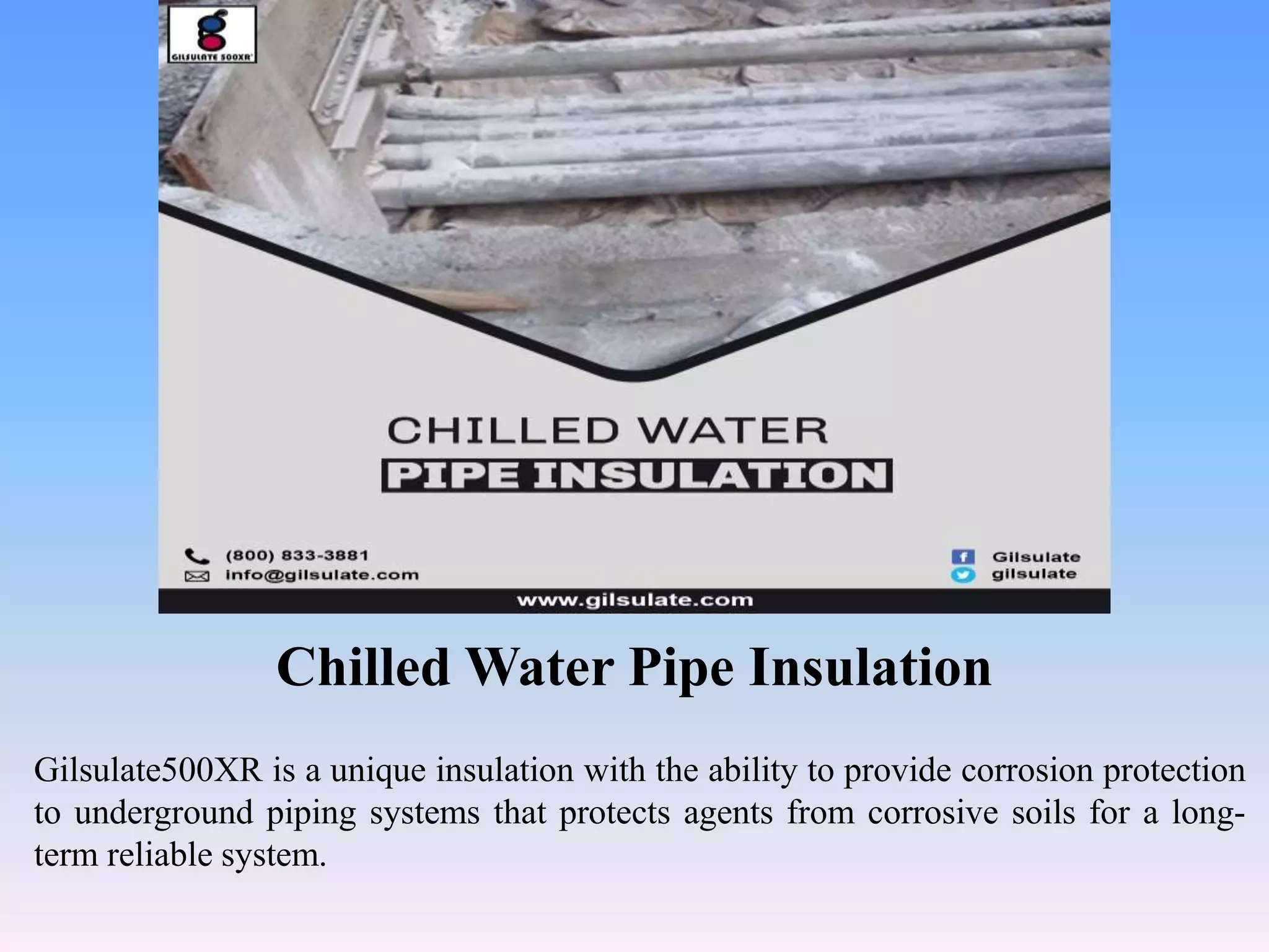 Chilled Water Pipe Insulation | PPTX