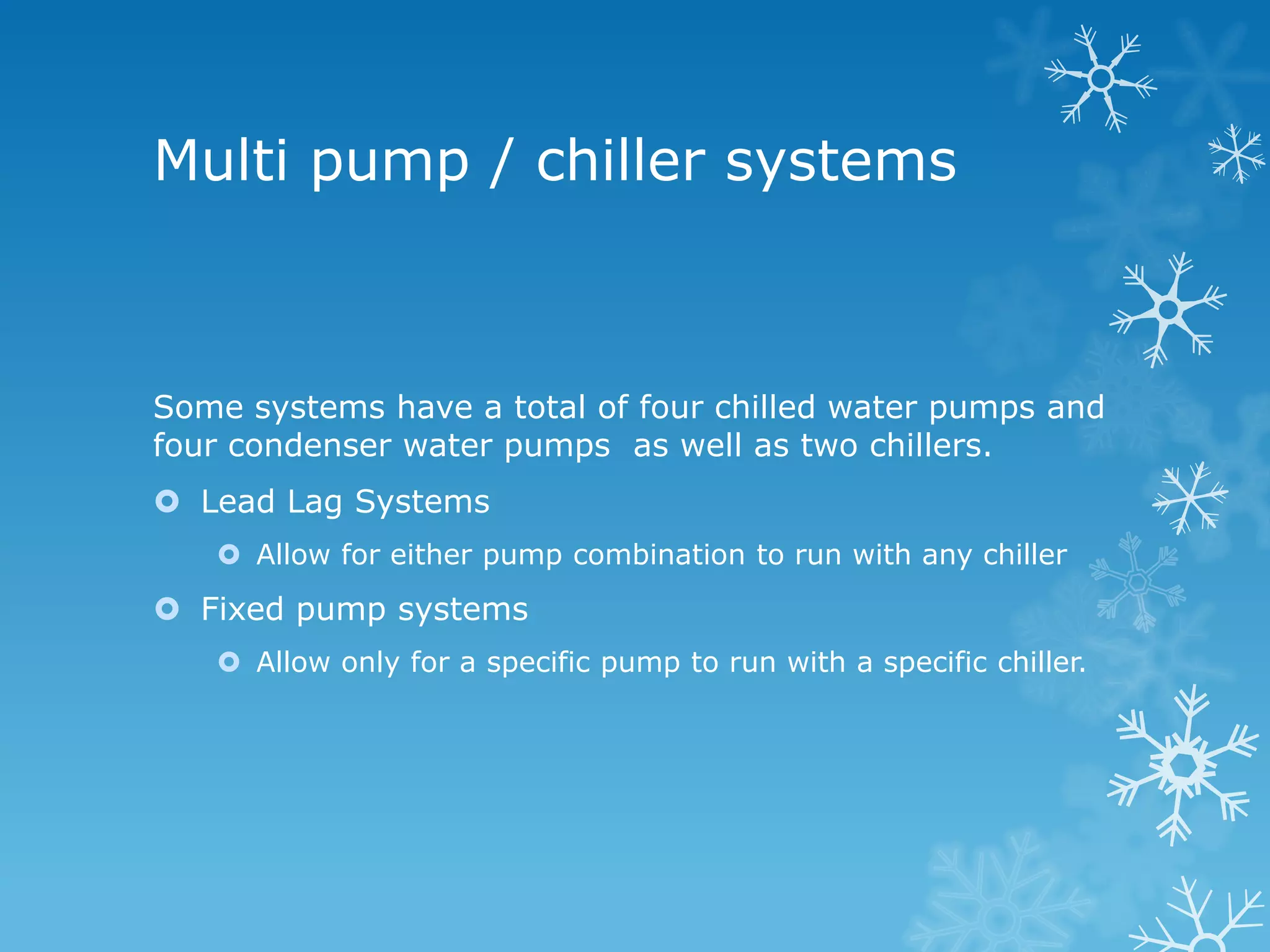 Chilled water systems | PPTX