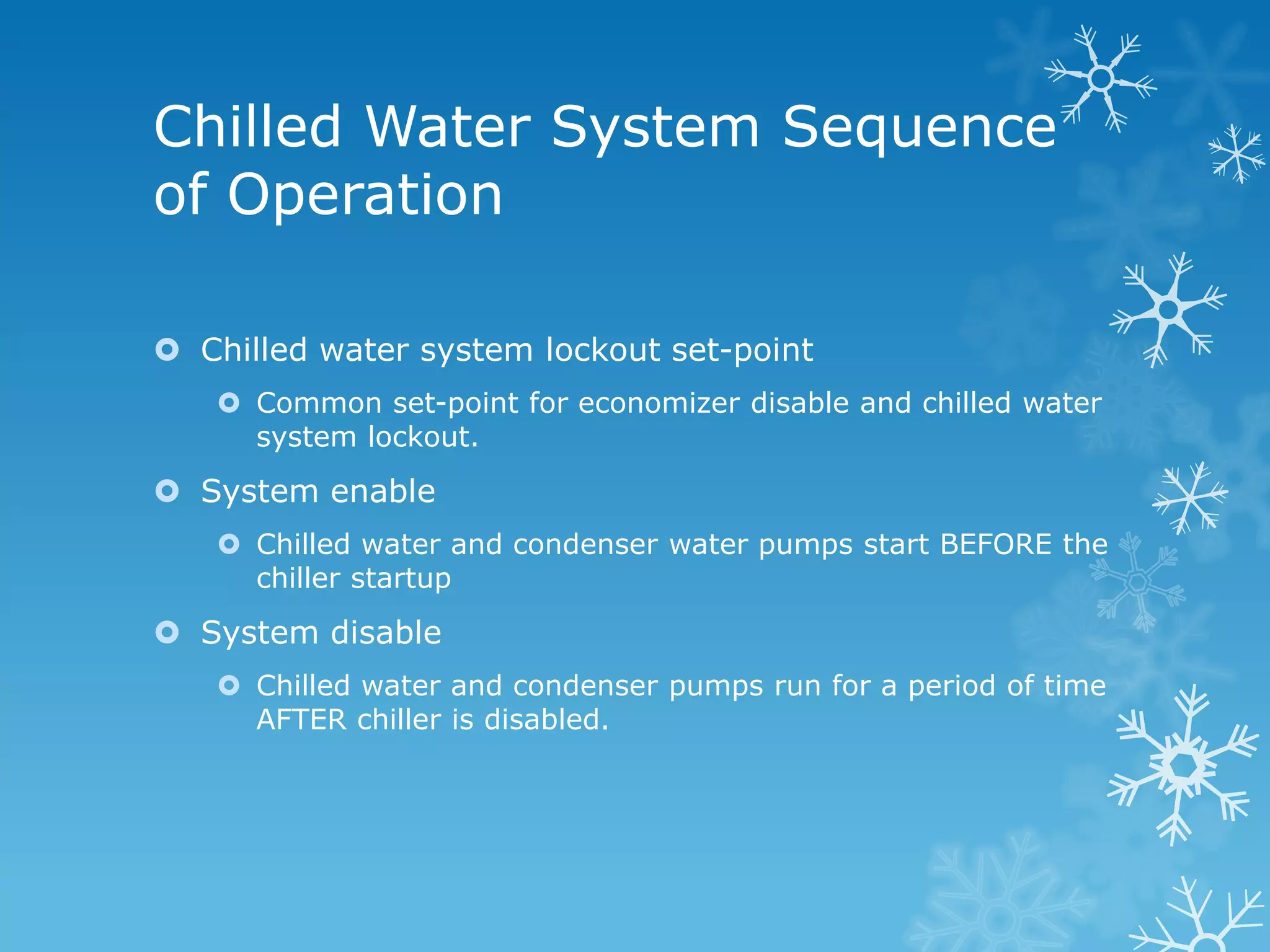 Chilled water systems | PPTX