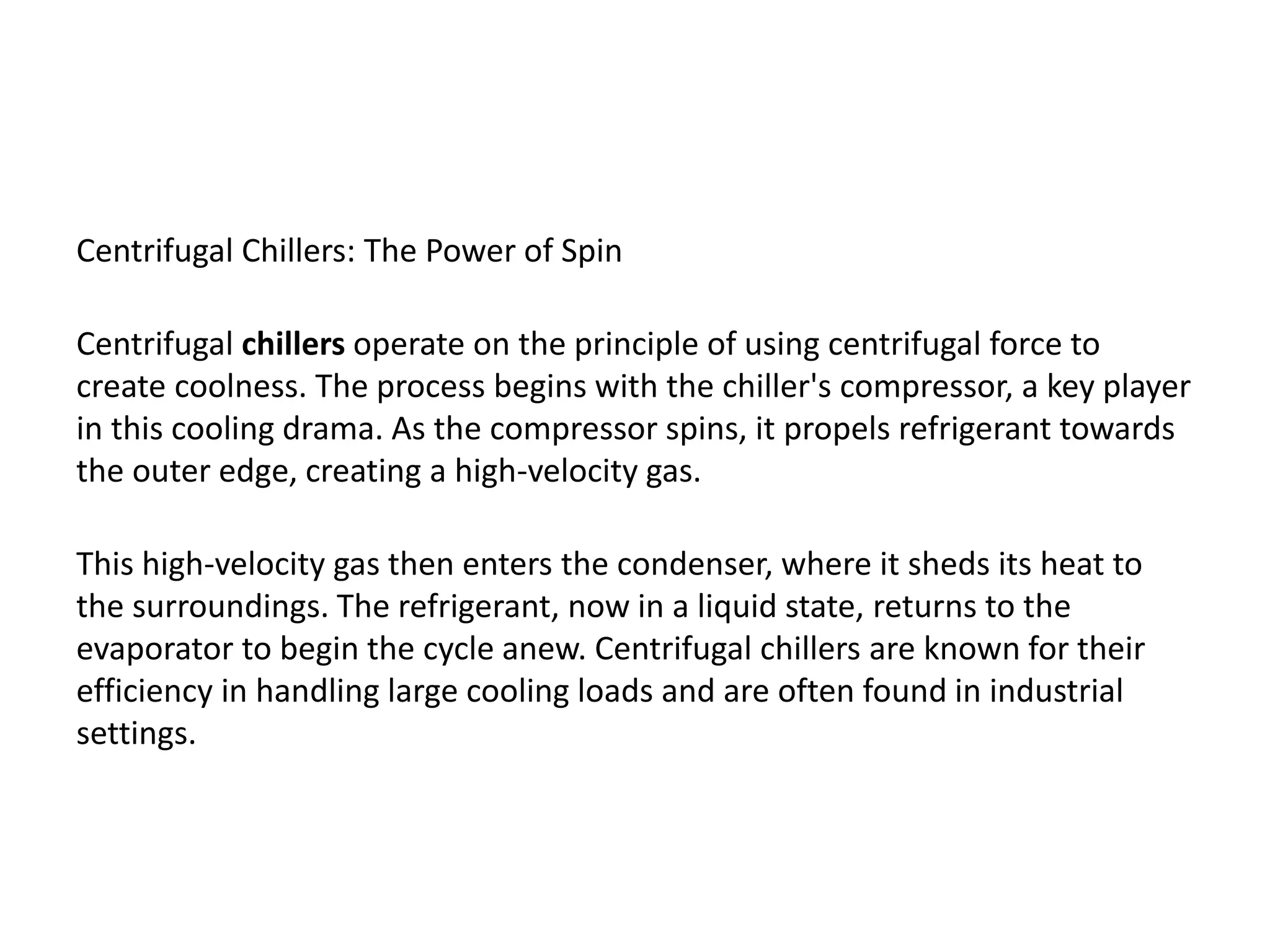 Chillers 101 Understanding Centrifugal, Reciprocating, and Screw ...