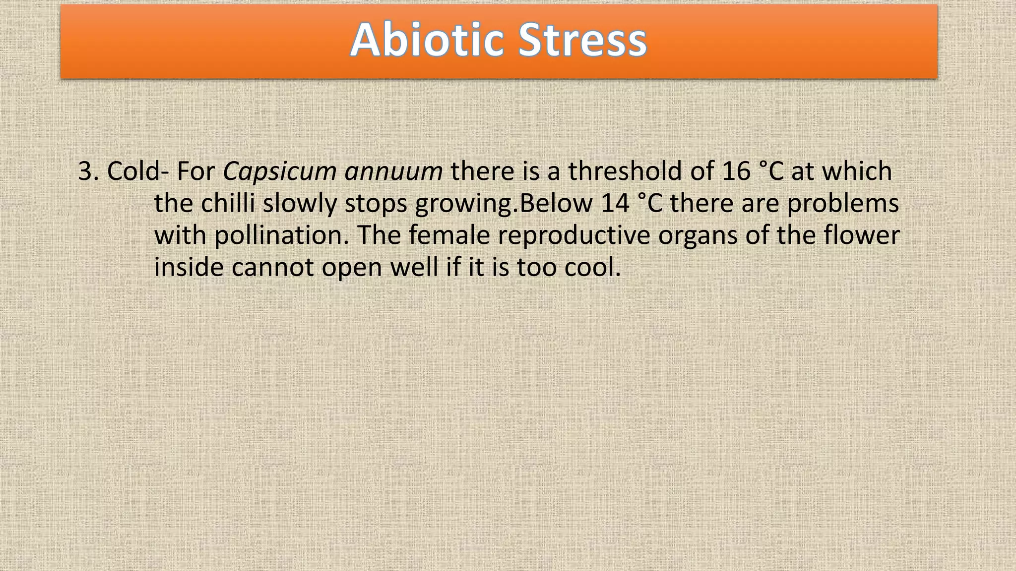 CHILLI Cultivation Practices and Improved Variety, biotic and abiotic ...